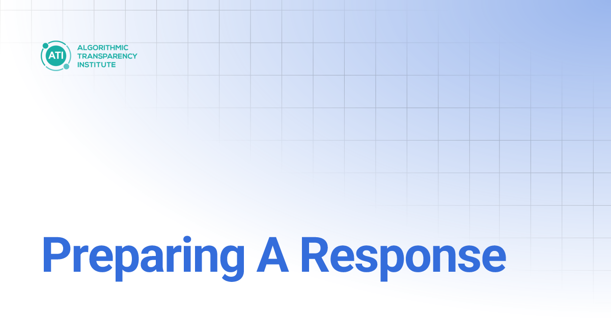 Preparing A Response | v 0.05 Junkipedia User Guide