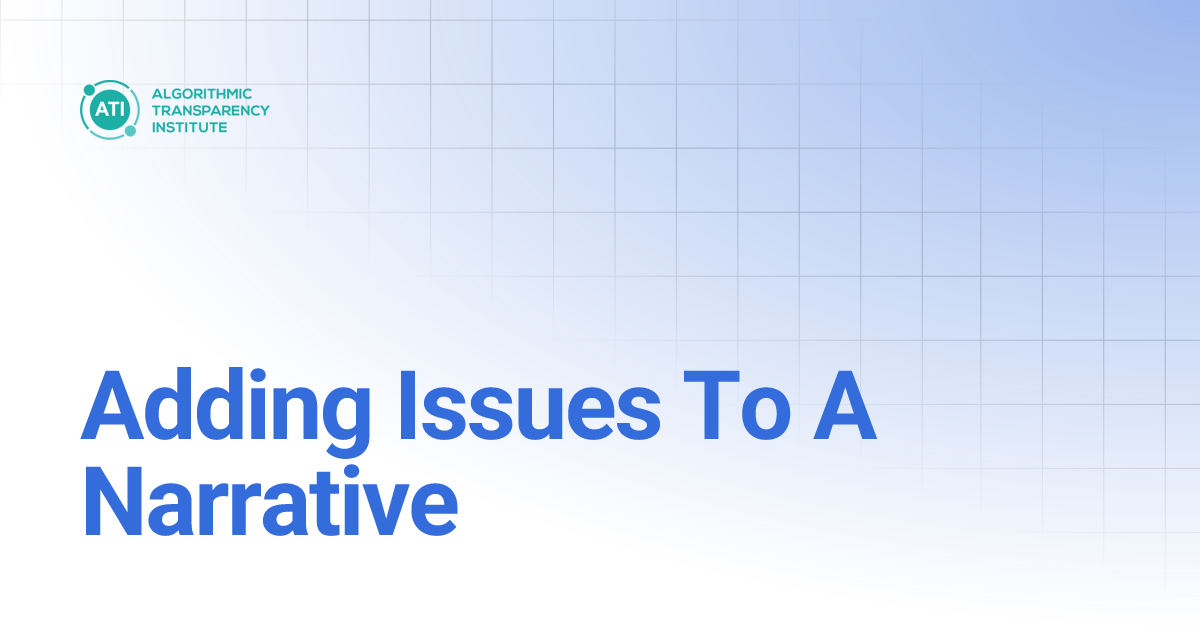 Adding Issues To A Narrative | v 0.05 Junkipedia User Guide