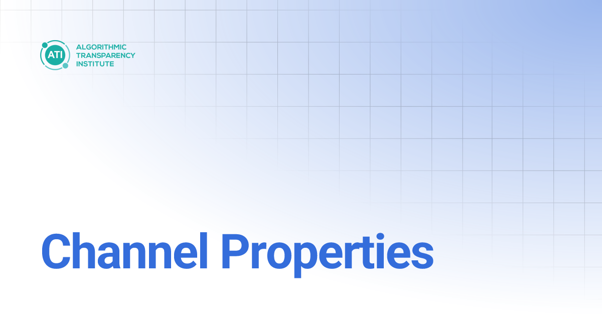 Channel Properties | v 0.05 Junkipedia User Guide