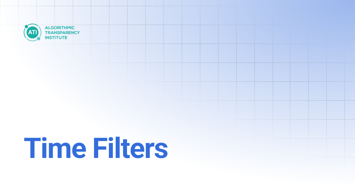 Time Filters | v 0.05 Junkipedia User Guide