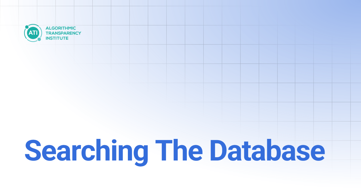 Searching The Database | v 0.05 Junkipedia User Guide